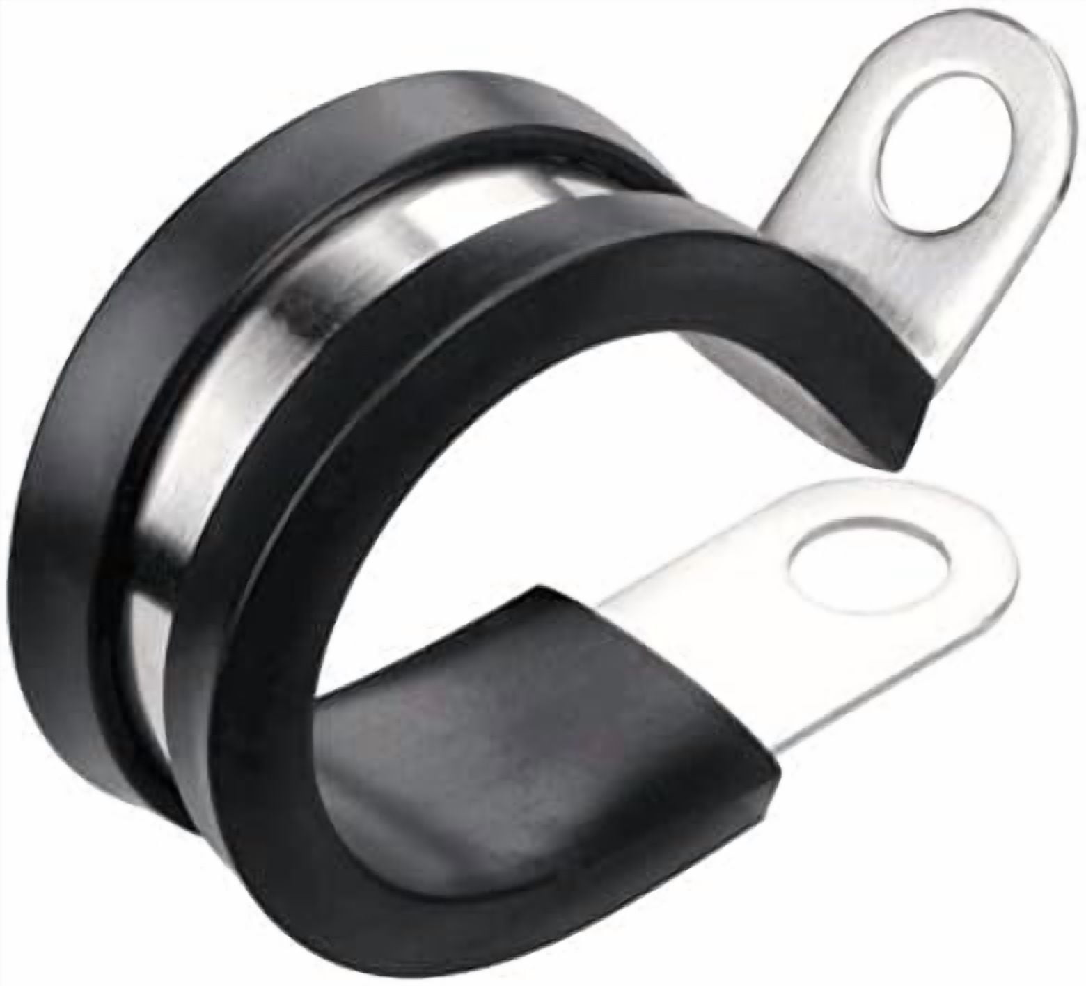 20 3/16 Inch Stainless Clamp, Rubber Cushioned Insulated Clamp, Clips ...