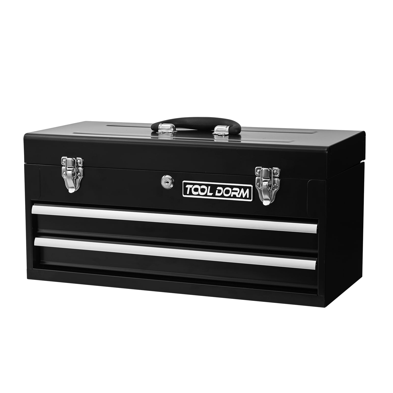 20.3“ Metal Tool Box with Drawer Portable Steel Metal Tool Box with EAV ...