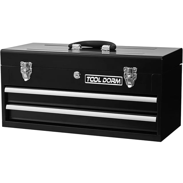 20.3“ Metal Tool Box with Drawer Portable Steel Metal Tool Box with EAV ...