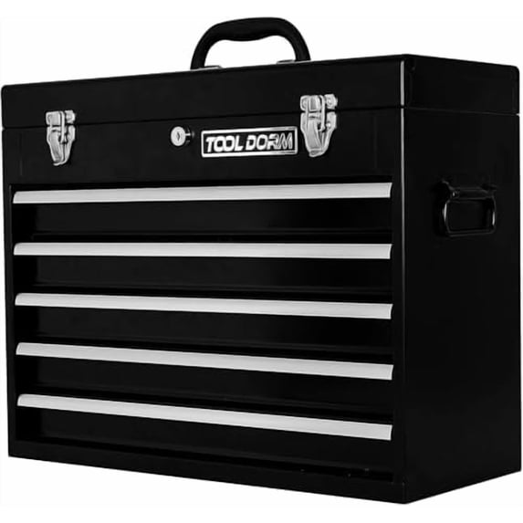 20.3“ Metal Tool Box with Drawer Portable Steel Tool Box with Metal ...