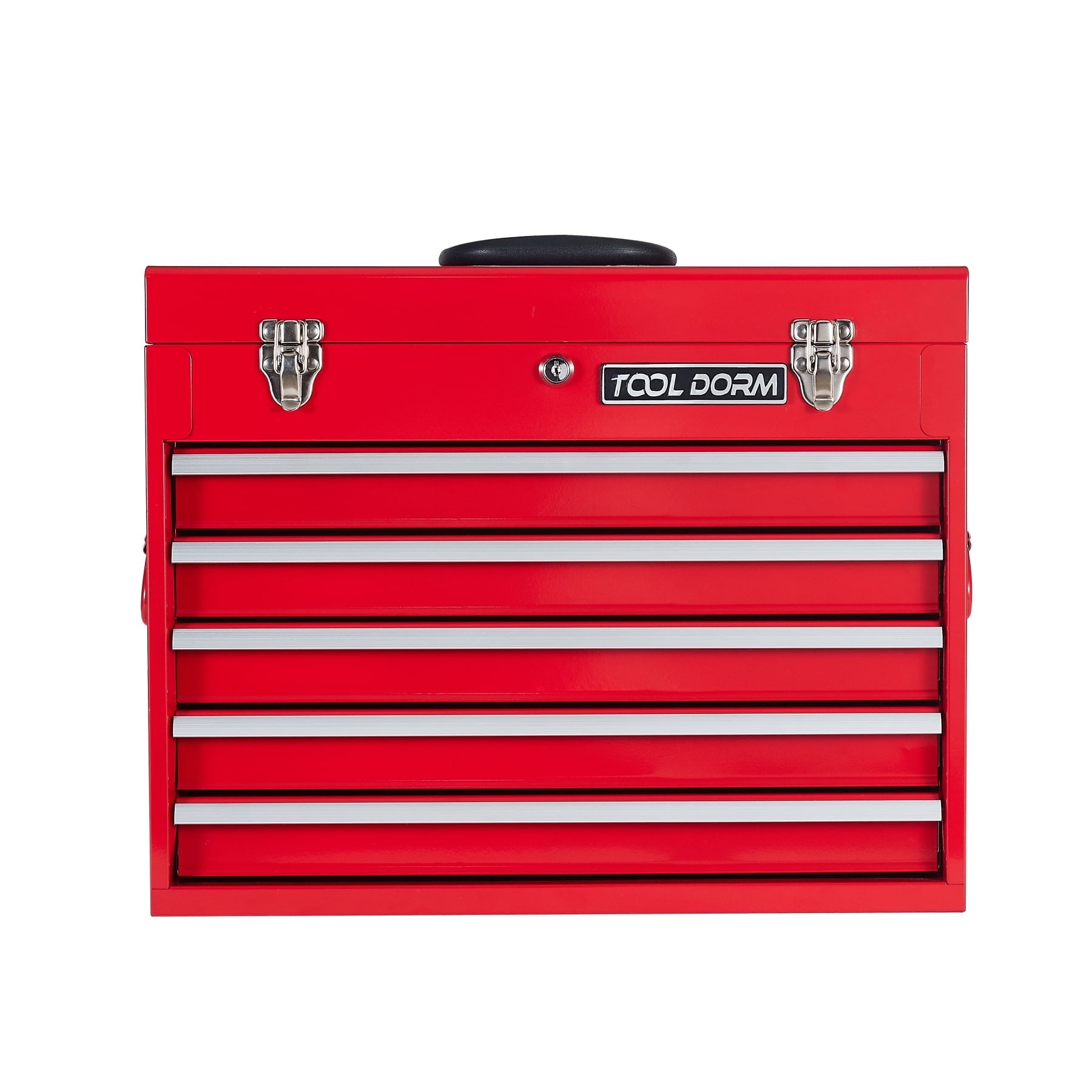20.3“ Metal Tool Box with Drawer Portable Steel Tool Box with Metal ...