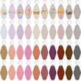 20/30/40/80 PCS Hotel Keychain Blank with Key Rings, 60 Colors Motel ...
