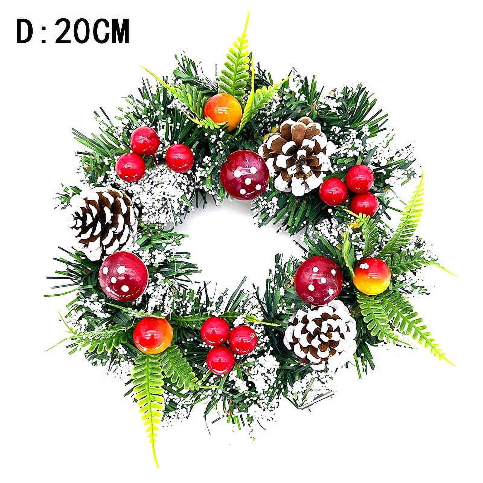 20/30/40cm Christmas Wreath Holiday Wreath Pure Handmade Christmas Tree ...