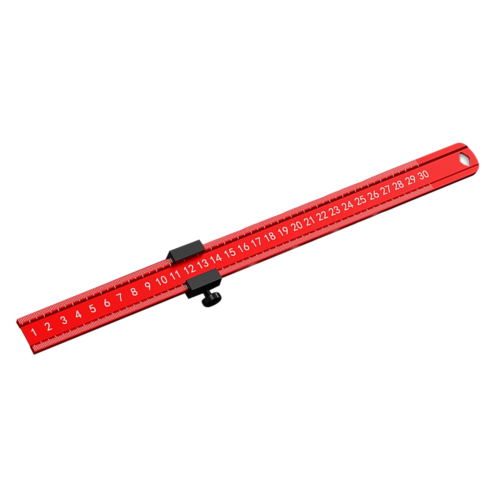 20/30/40cm Measuring Ruler Woodworking Ruler Metal Slide Stop Ruler ...