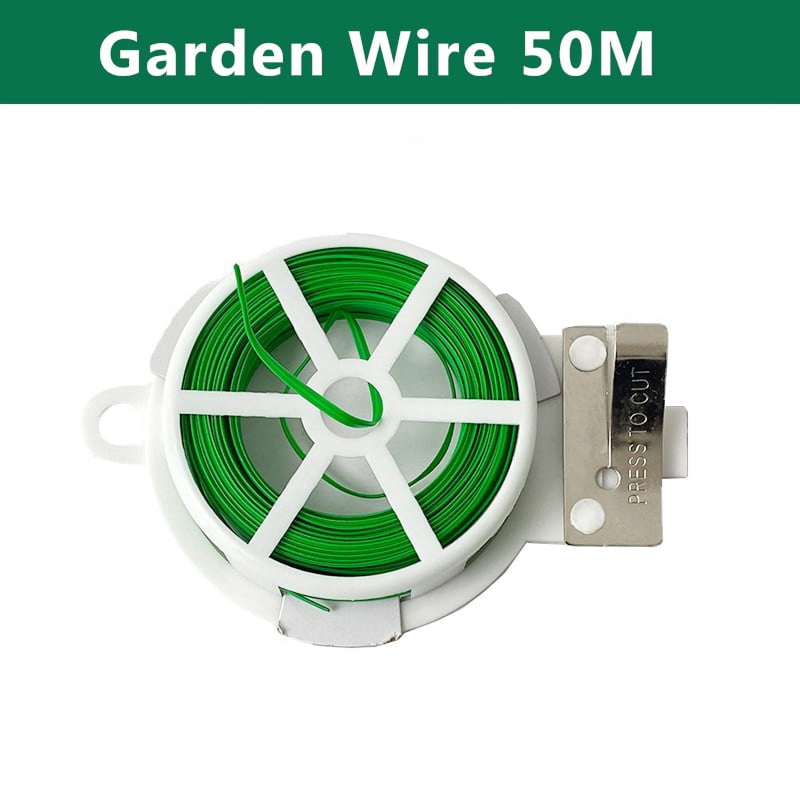20/30/50/100M Garden Wire Twist Tie Cable Reel With Cutter Plant ...