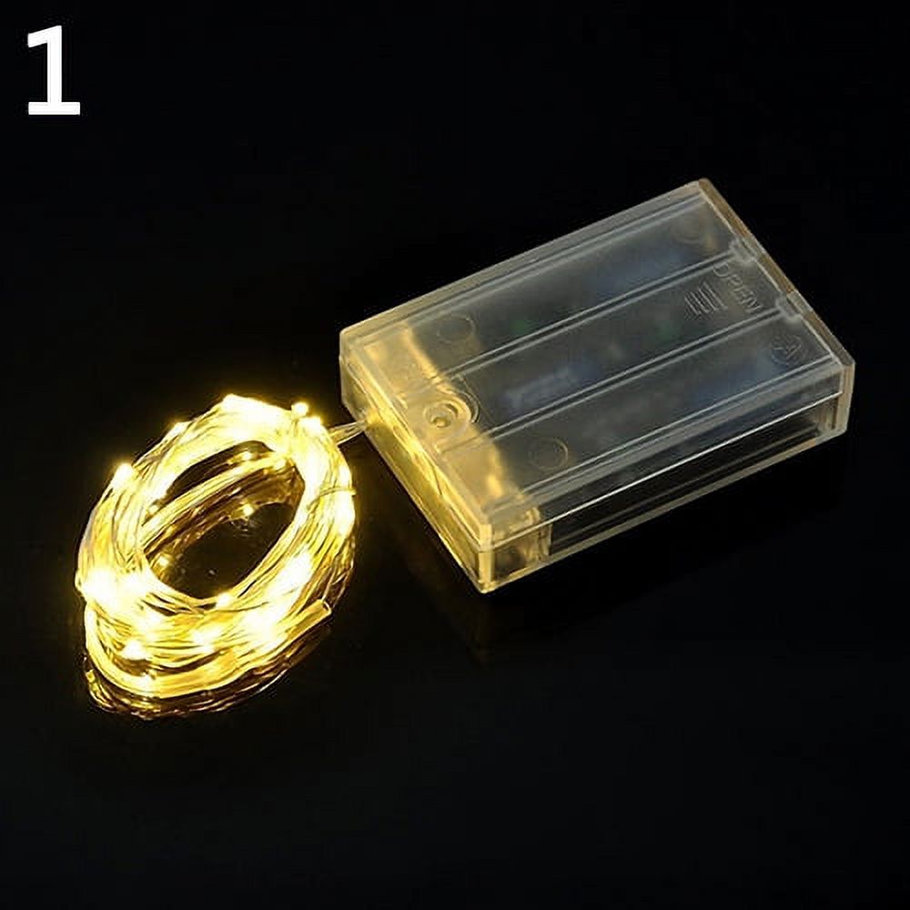 20/30/50 LEDs String Fairy Lights Copper Wire Battery Powered ...
