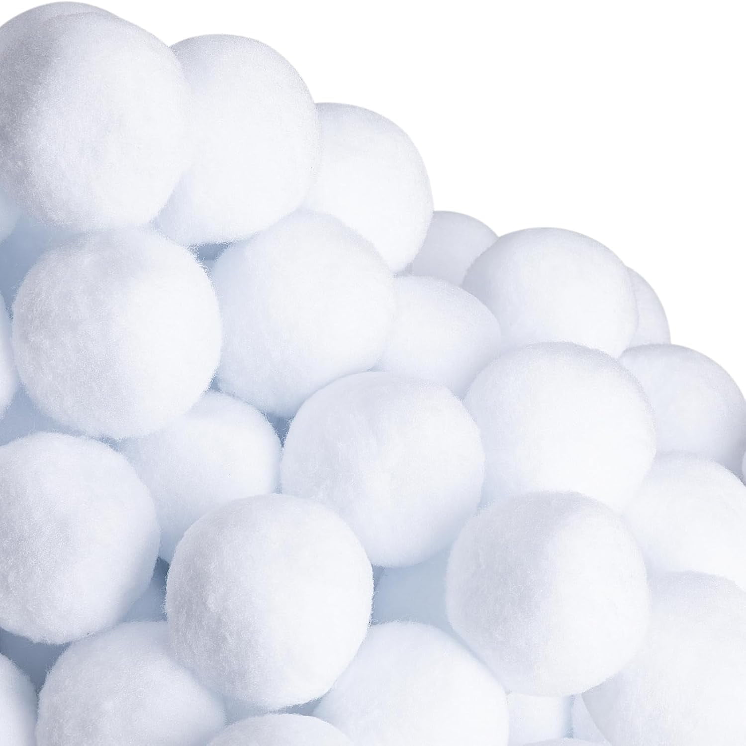 20/30/60 Pcs Fake Snowballs for Kids - 2 Inch Indoor Snowball Fight ...