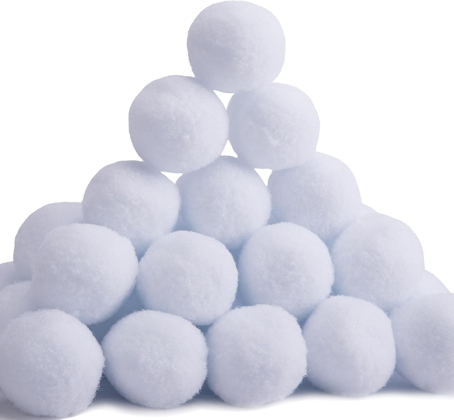 20/30/60 Pcs Fake Snowballs for Kids - 2 Inch Indoor Snowball Fight ...