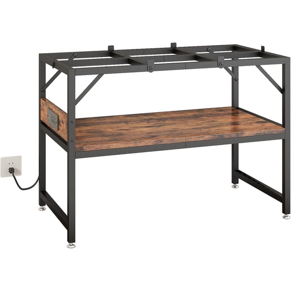 20-30 Gallon Fish Tank Stand with Power Outlets,Aquarium Stand with 2 ...