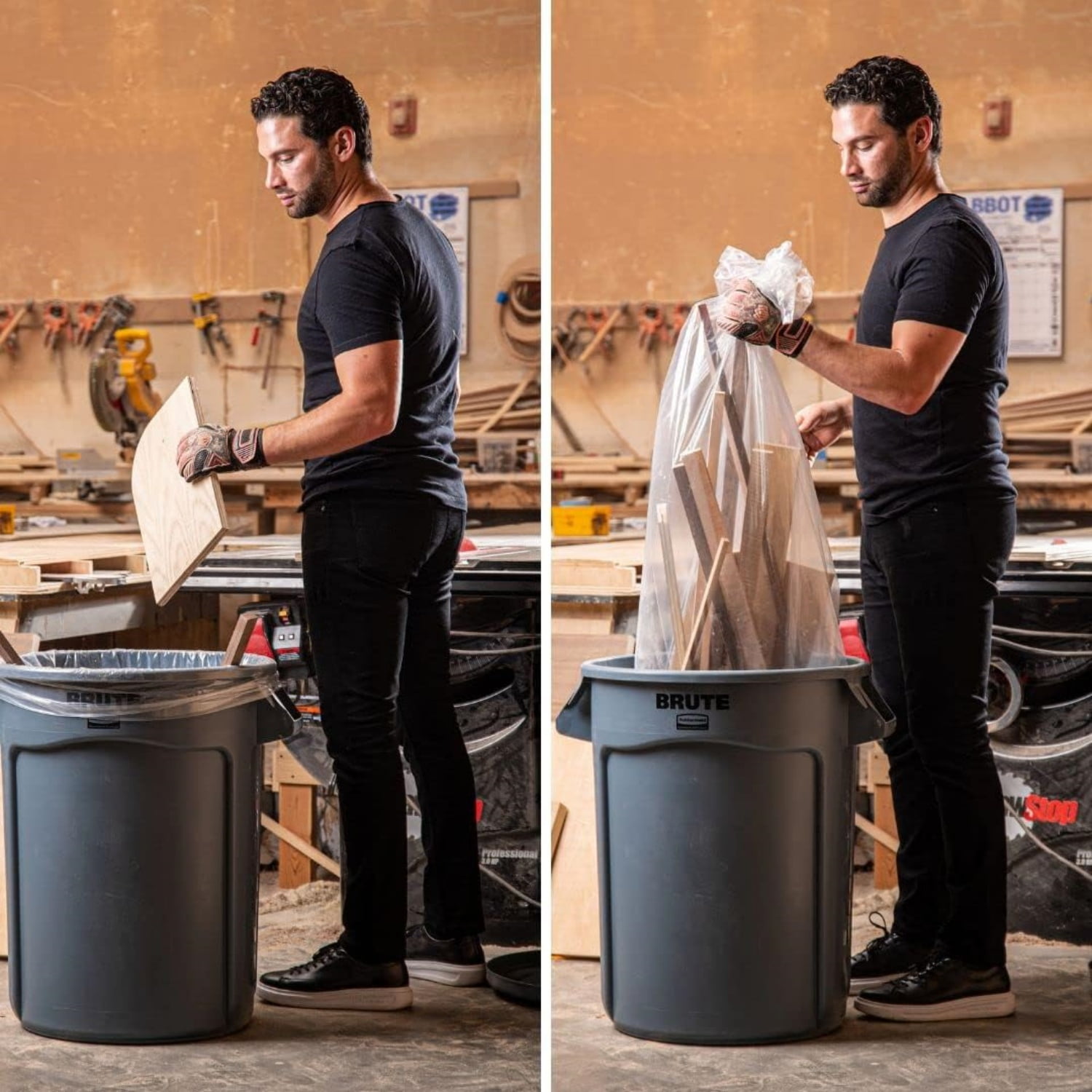 20-30 Gallon Trash Bags, Heavy Duty 2.0 Mil Clear Garbage Bags, 30" x ...