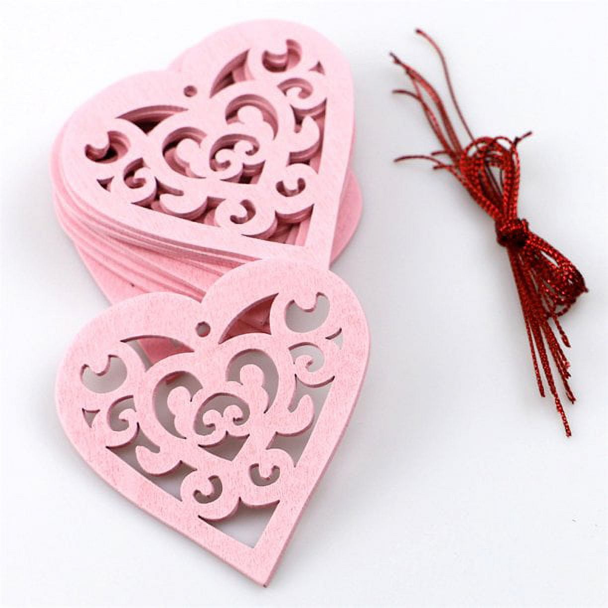 20/30 Pieces Heart Shaped Embellishments-Valentines Day Decorations ...