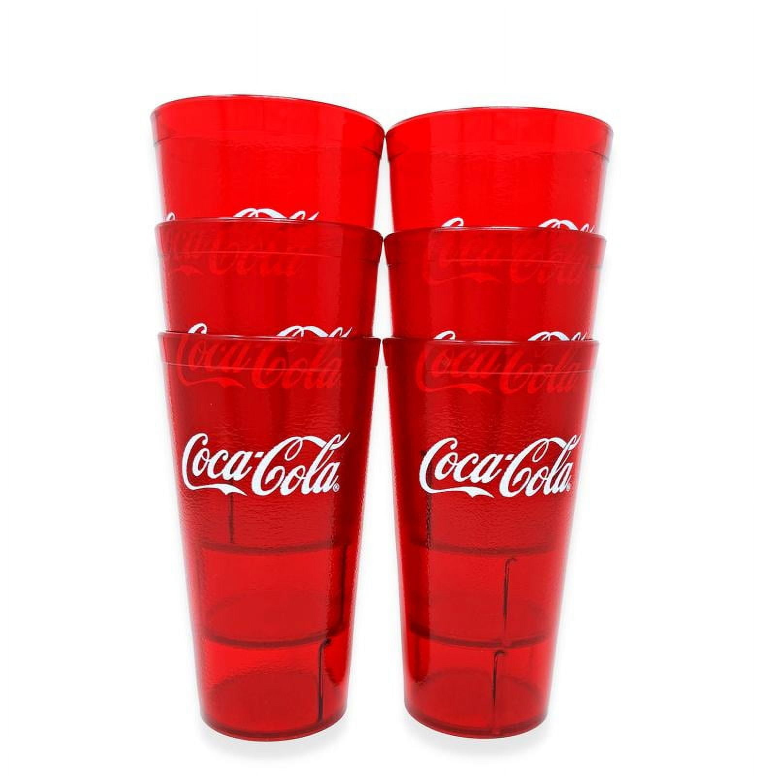 20-32oz Restaurant Grade Red-Blue Coca Cola-Pepsi Heavy-Duty Plastic ...