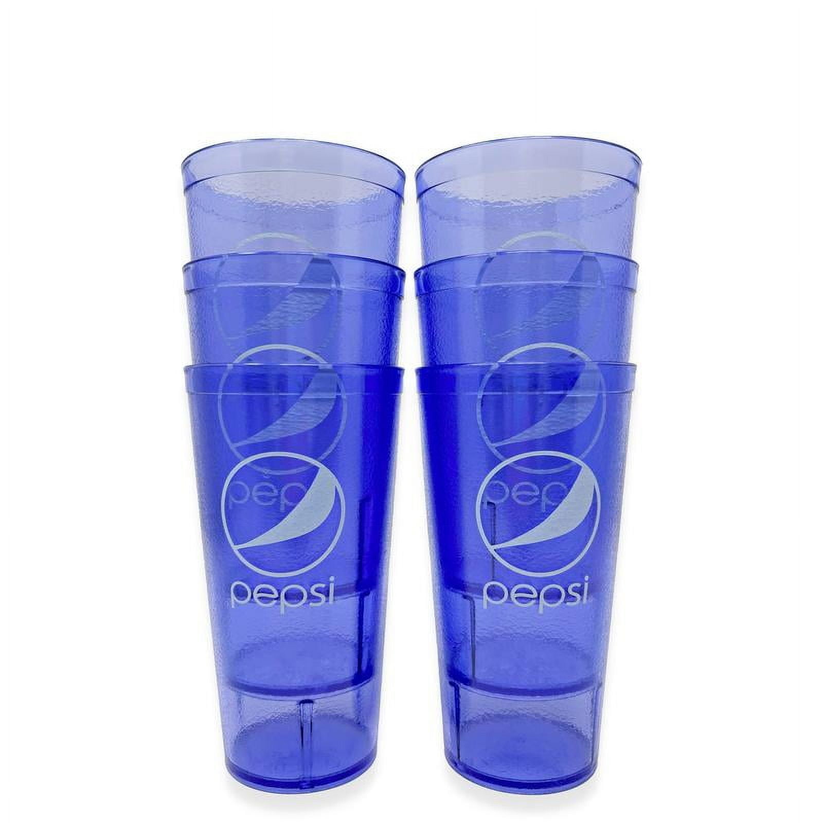 20-32oz Restaurant Grade Red-Blue Coca Cola-Pepsi Heavy-Duty Plastic ...