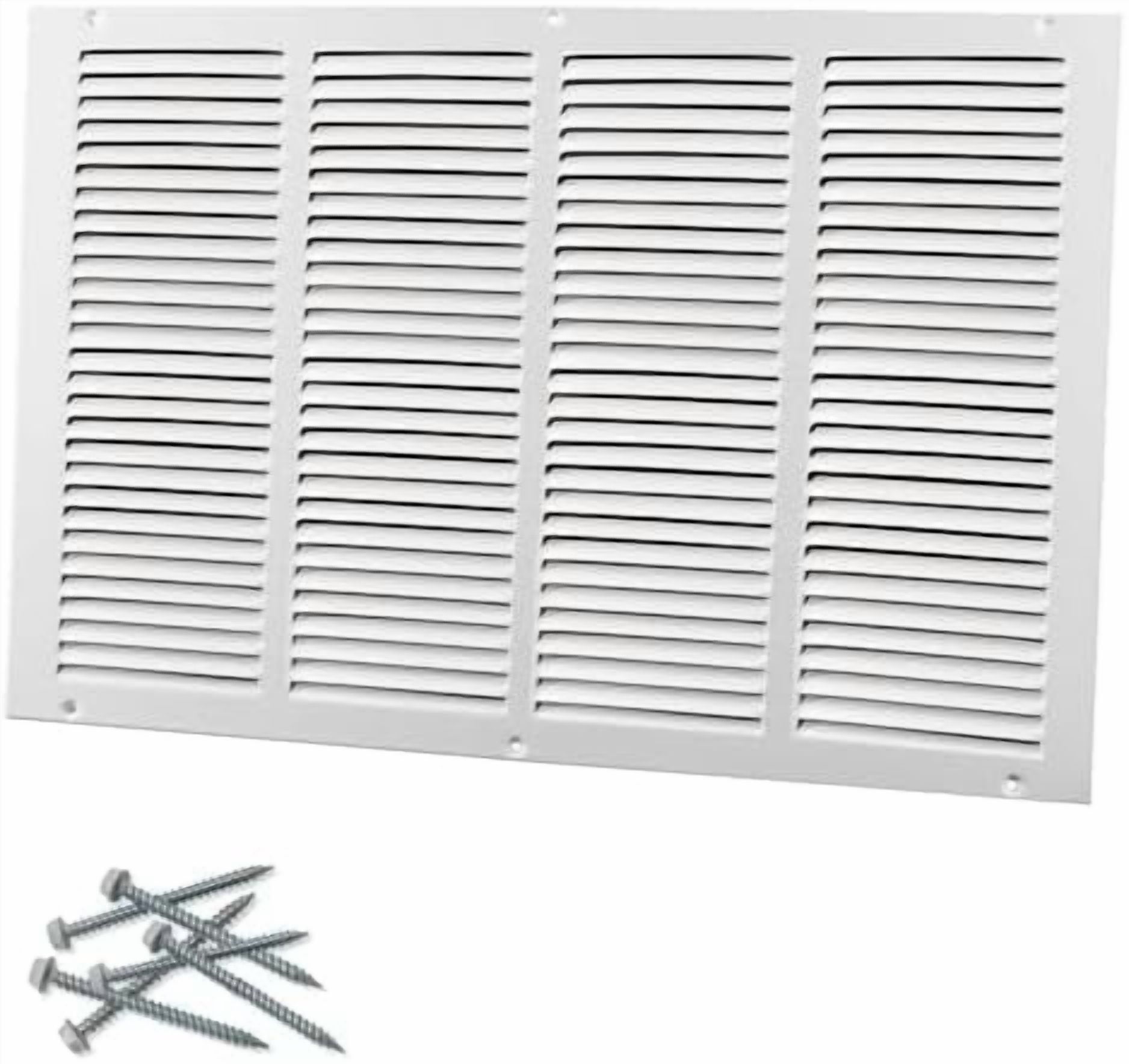 20"W x 14"H [Duct Opening Size] Steel Return Air Grille, Air Return ...