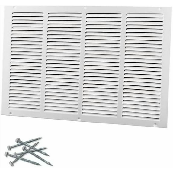 20"W x 14"H [Duct Opening Size] Steel Return Air Grille, Air Return ...