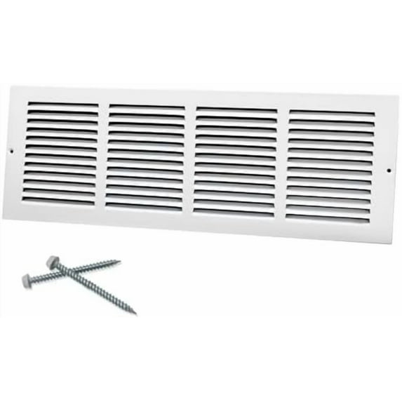 20"W x 6"H [Duct Opening Size] Steel Return Air Grille, Air Return Vent ...