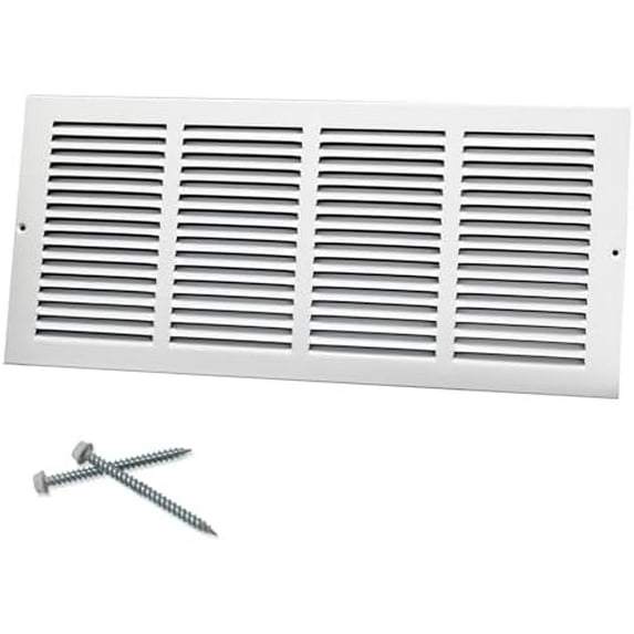 20"W x 8"H [Duct Opening Size] Steel Return Air Grille, Air Return Vent ...