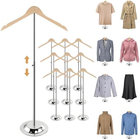 20-35 Inch Height Adjustable Shirt Display Stand, T Shirt Display Stand ...