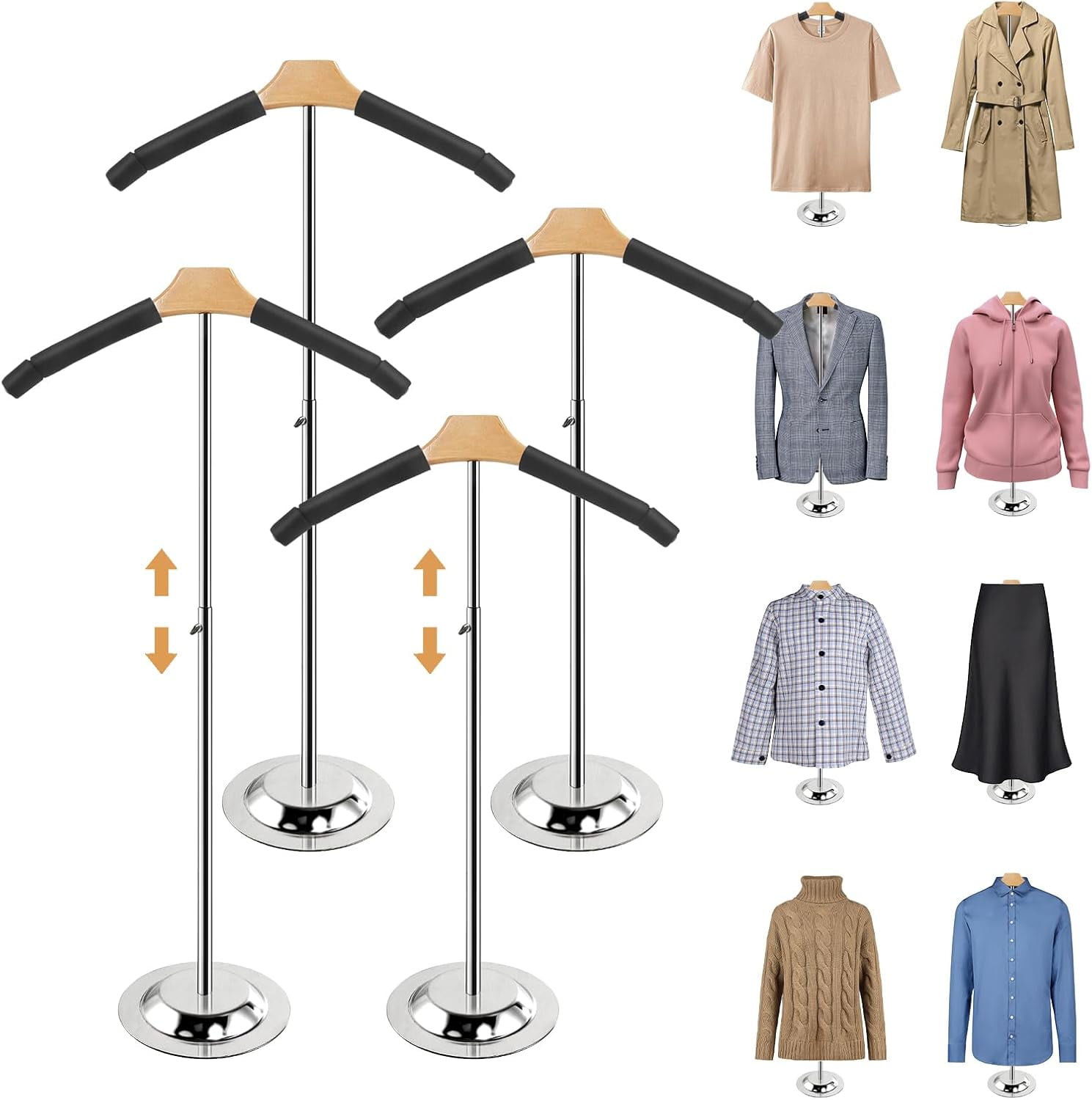 20-35 Inch Height Adjustable Shirt Display Stand T Shirt Display Stand ...