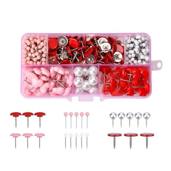 20-380Pcs Decorative Pushpins Cork Board Tacks Beads Head Map Pins ...