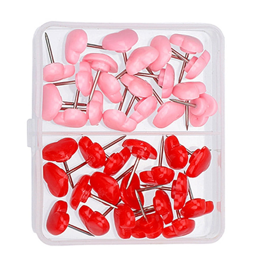 20-380Pcs Push Pins, Thumb Tacks for Bulletin Board, Beads Head Map ...