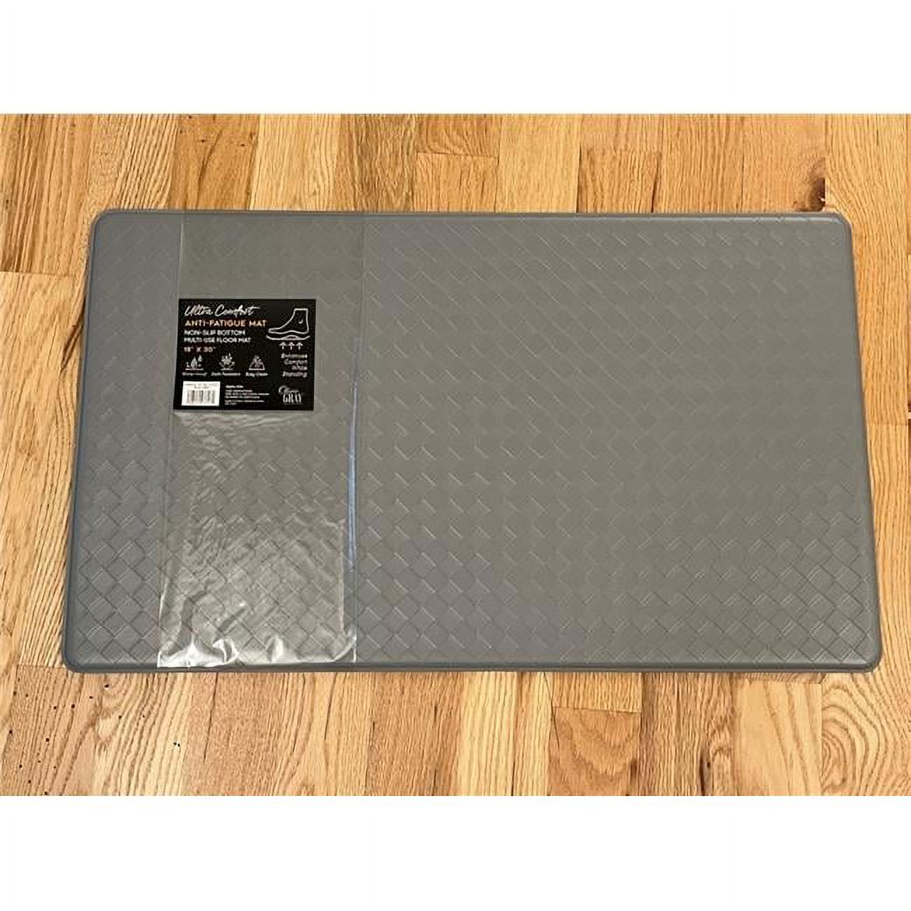 20 & 39 in. Anti-Fatigue Embossed Run Mat, Silver - Walmart.com