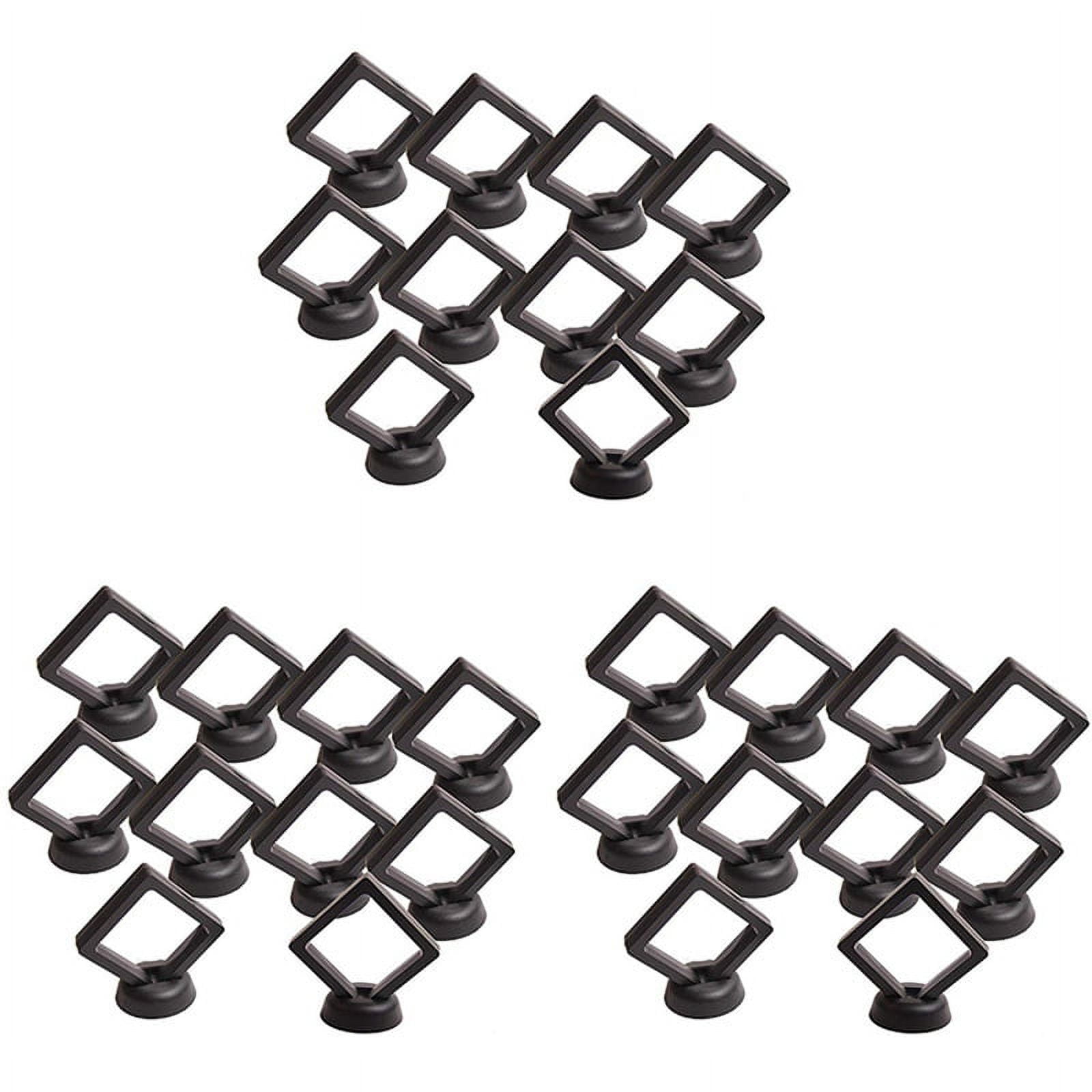 20 3D Floating Frame with Stands,Black,2.75 x2.75x0.75 Inches - Walmart.com