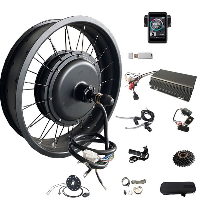 20*4.0" 80mm width Wheelrim Rear Wheel 170mm Dropout 3000W Hub Motor ...