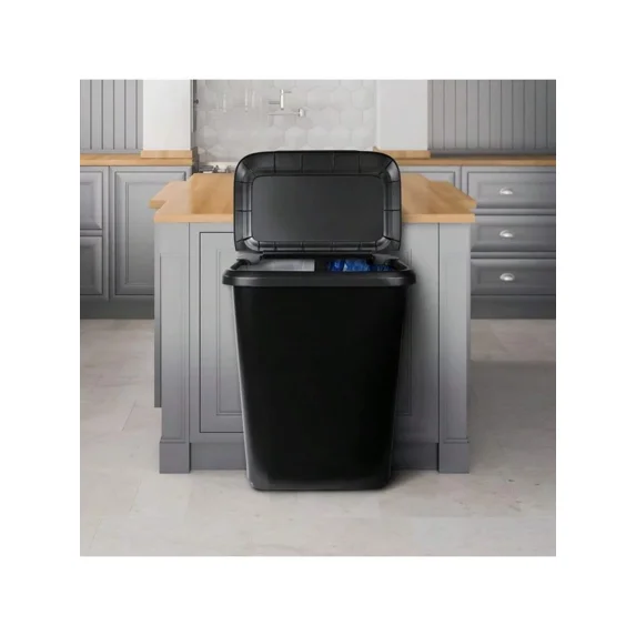 20.4 Gallon Extra Large Kitchen Trash Can，Plastic Dual Function Divided ...