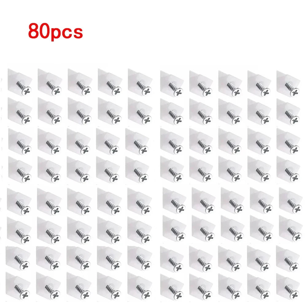 20/40/60/80/100pcs Drawer Wedges With Screws For Bottom Support Plastic ...