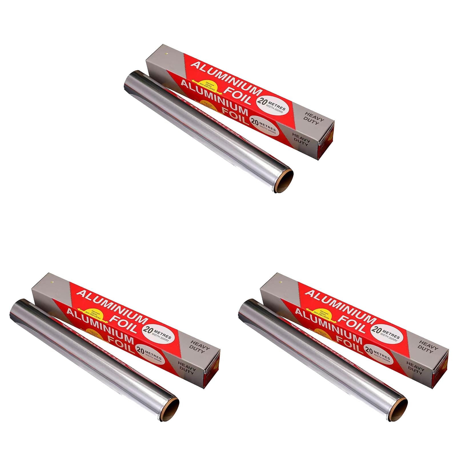 20/40/60 Meter Aluminum Foil for Strength and Durability BBQ Cooking Baking Grade & Extra Thick ...