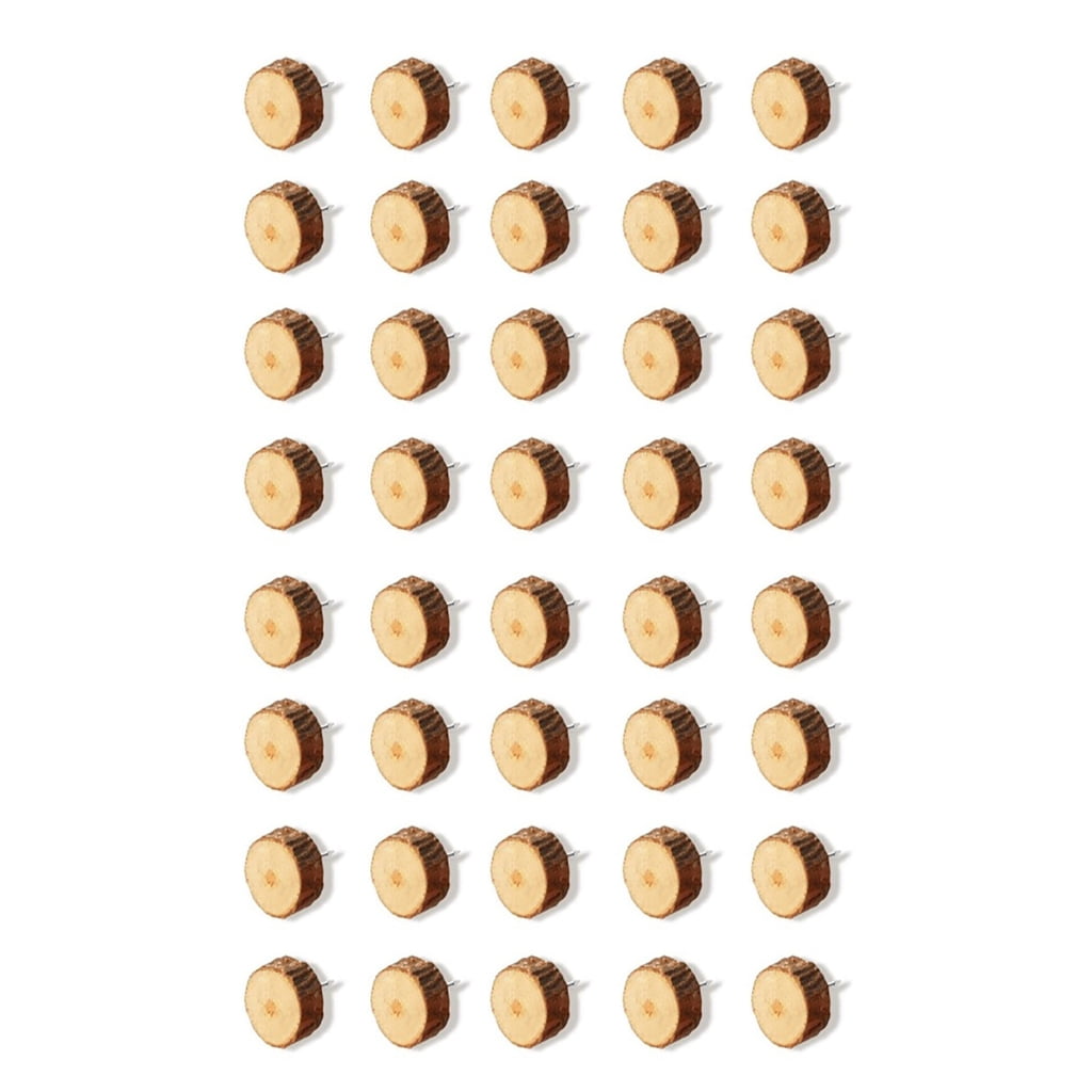 20/40/60 Pcs Pine Chip Push Pins Decorative Pushpins Thumb Tacks Poster ...