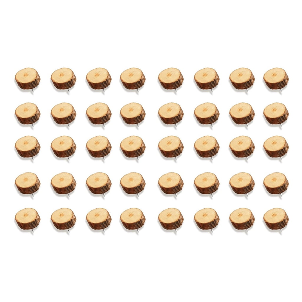 20/40/60 Pcs Pine Chip Push Pins Decorative Pushpins Thumb Tacks Poster ...
