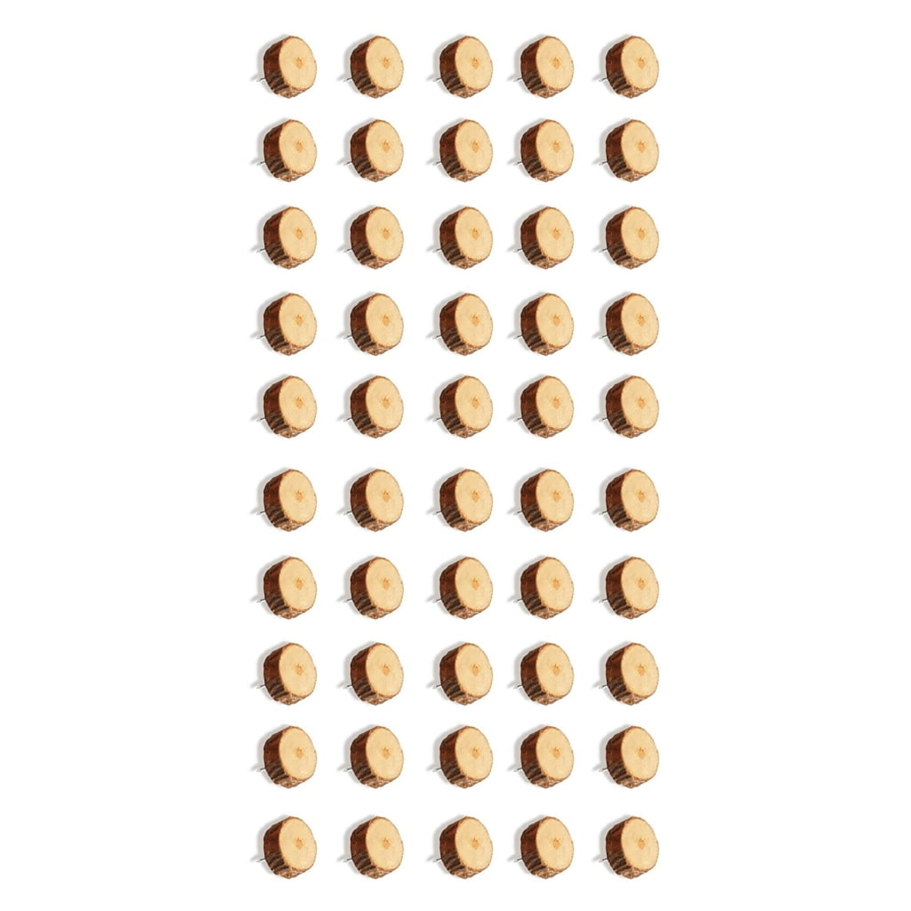 20/40/60 Pcs Pine Chip Push Pins Decorative Pushpins Thumb Tacks Poster ...