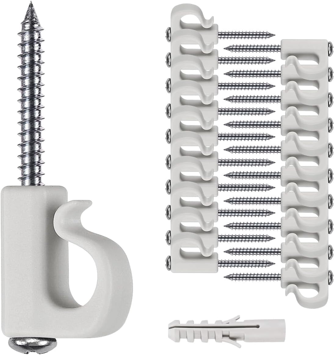 20/40/60 Pcs Q-Hanger, Christmas Lights Hanger Hooks Easy Release ...