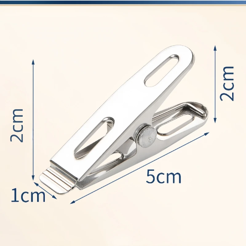 20/40/60PCs food bag clip clothes pegs stainless steel washing line ...