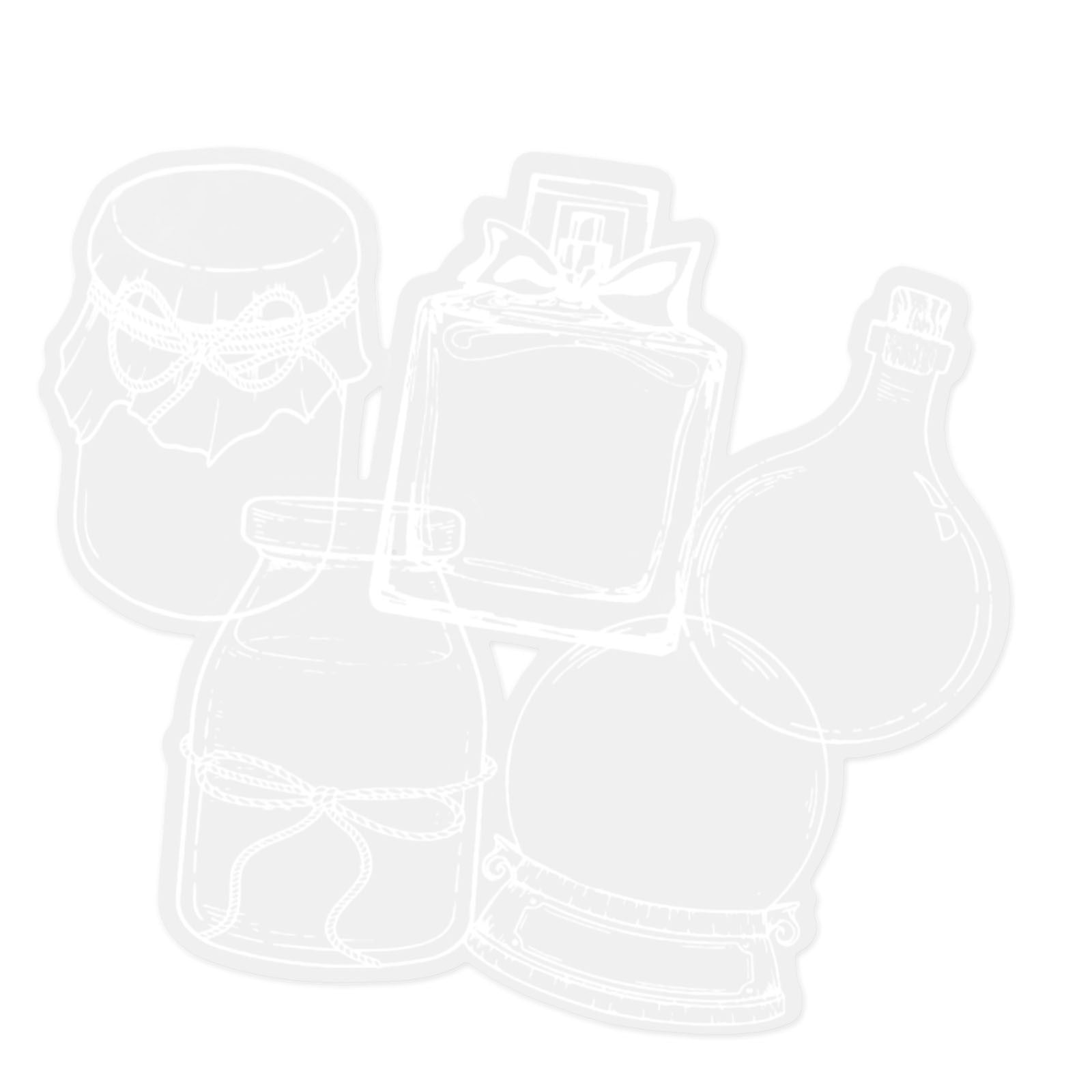 20/40/60Pcs DIY Transparent Dried Flower Bookmark,Acrylic Clear Jars ...