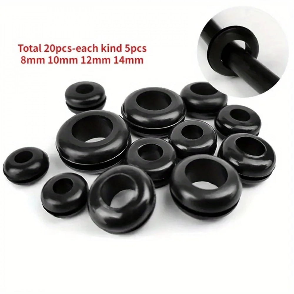 20/40/60pcs Black O Ring Rubber Washer Seals Gasket Grommet Assortment ...