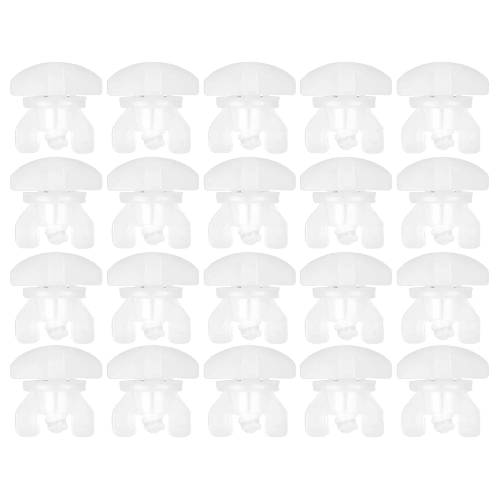 20/40Pcs Curtain Rails Stoppers Curtain Replacement Accessories White ...