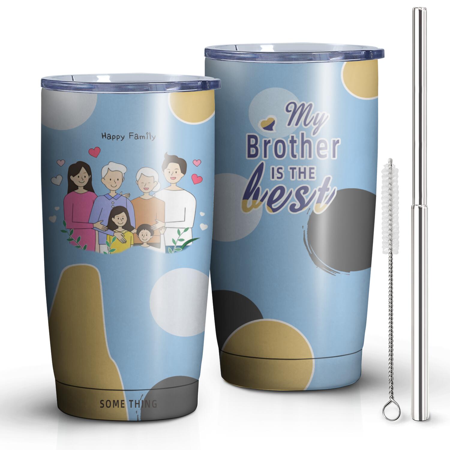 20-40oz Handle Water Cup with Cartoon Family Portrait - the Best ...