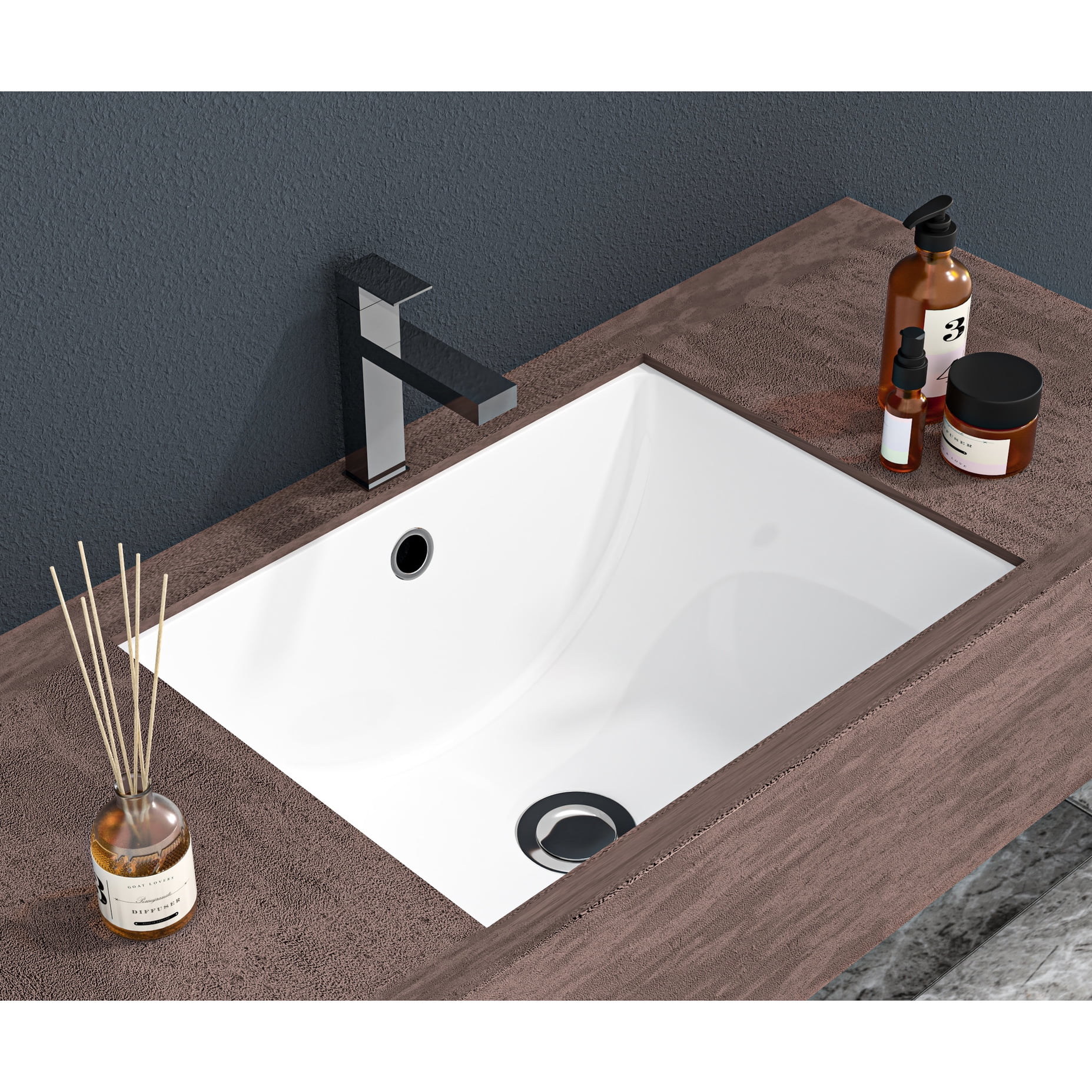 20.43x14.41x8.27 Inch Ceramic Sink - Acid Resistance - Restaurant ...