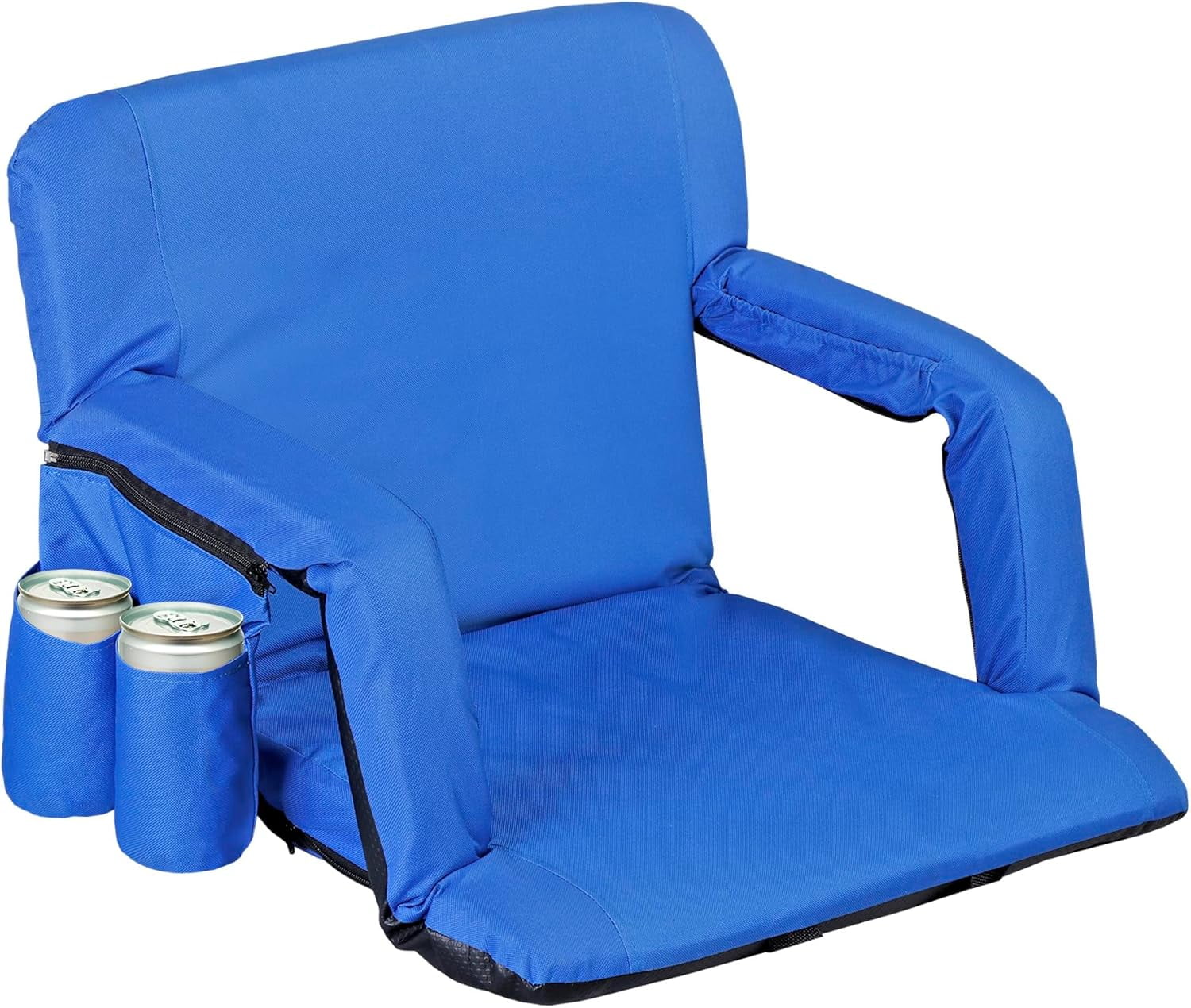 20.5"/25" Wide Stadium Seat for Bleachers w/Back Support Padded Cushion ...