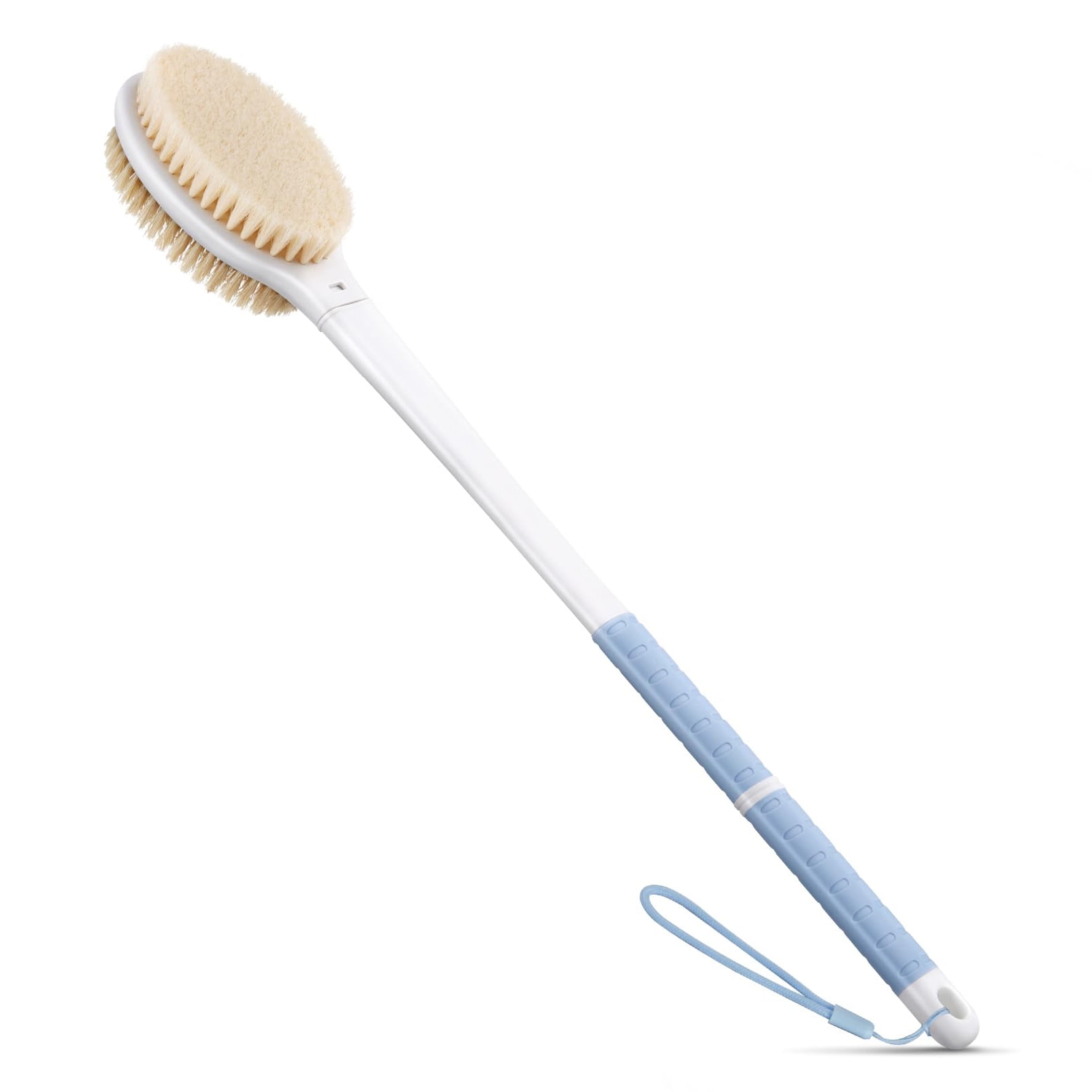 20.5" Back Bath Brush Long Handle for Shower, Anti-Slip Back Scrubber ...