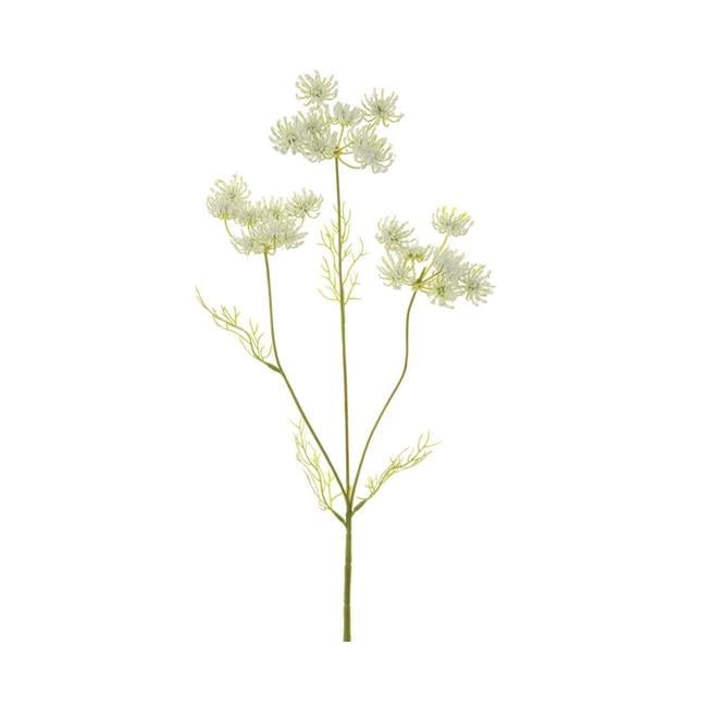 20.5 in. Queen Annes Lace Artificial Flower Stem - White - Walmart.com