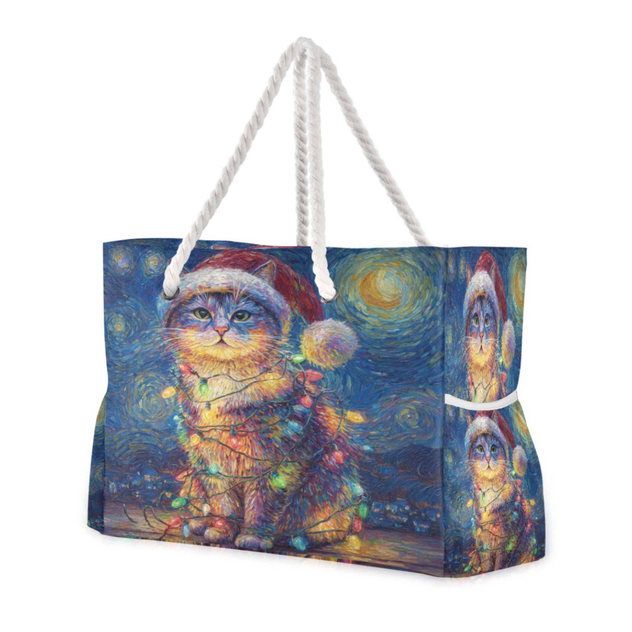 20.5"x15" Large Beach Tote Bag with Rope Handles, Waterproof Nylon ...