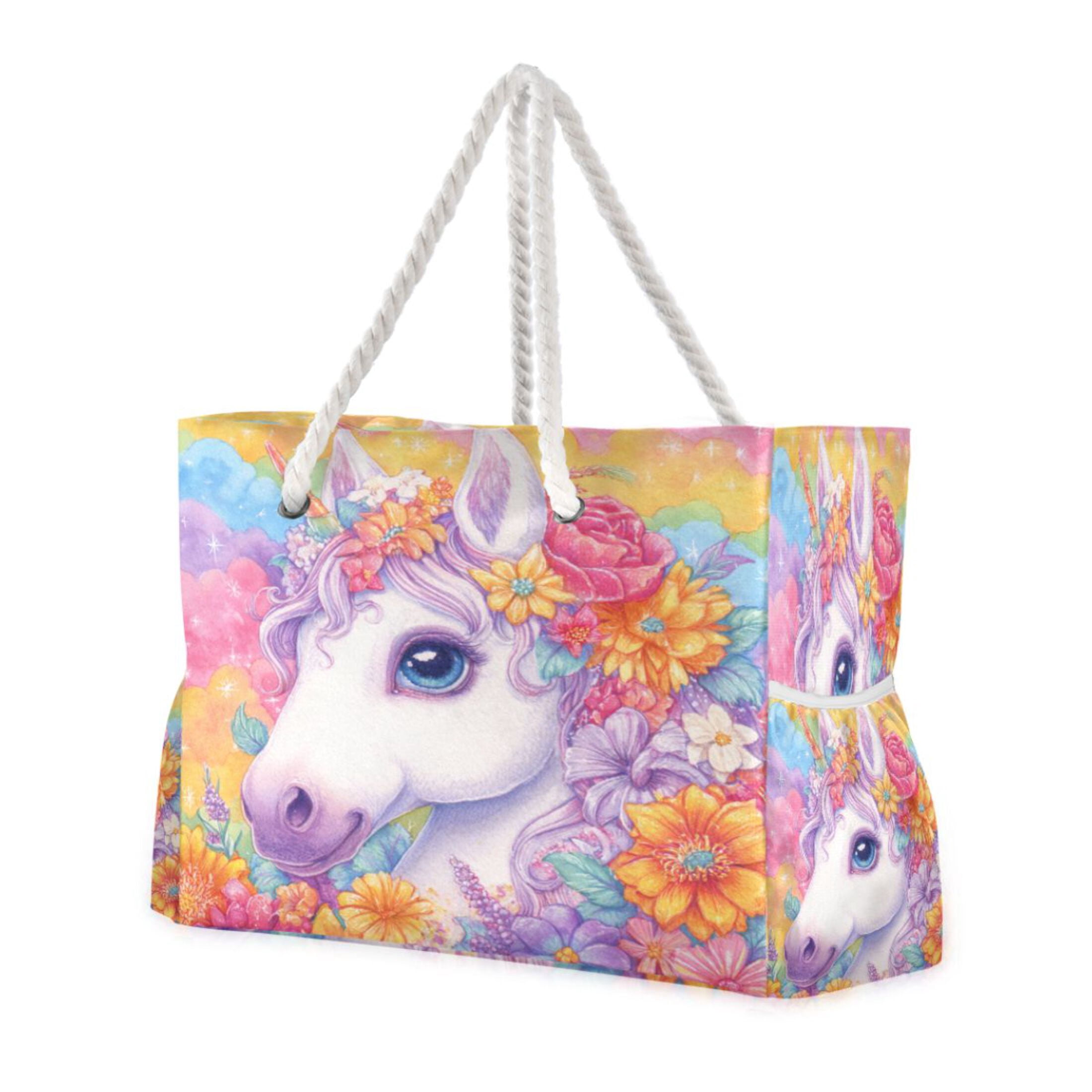 20.5"x15" Large Beach Tote Bag with Rope Handles, Waterproof Nylon ...