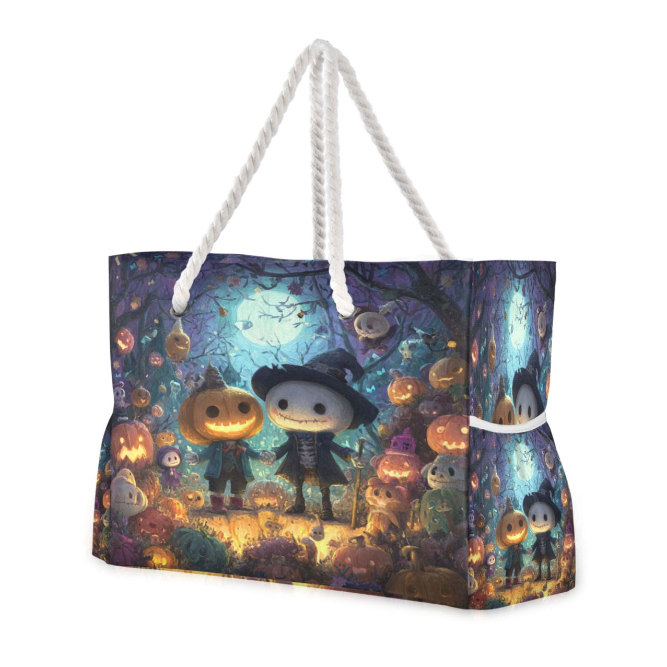 20.5"x15" Large Beach Tote Bag with Rope Handles, Waterproof Nylon ...