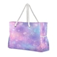 20.5"x15" Large Beach Tote Bag with Rope Handles, Waterproof Nylon ...
