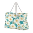 20.5"x15" Large Beach Tote Bag with Rope Handles, Waterproof Nylon ...