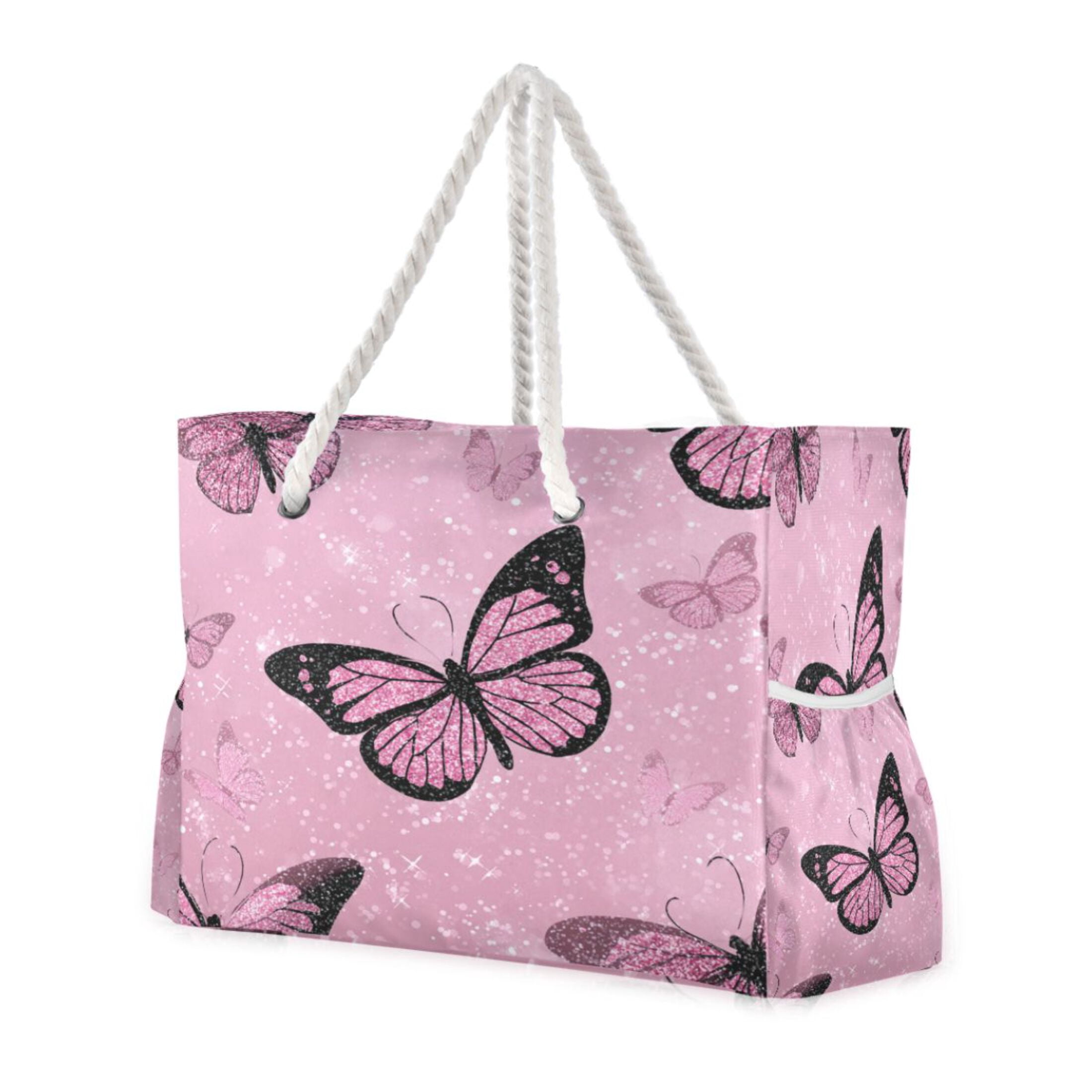 20.5"x15" Large Beach Tote Bag with Rope Handles, Waterproof Nylon ...